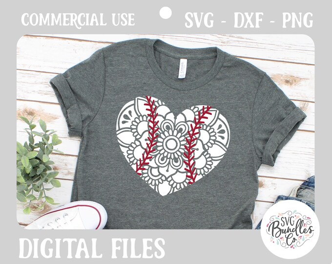 Baseball Mandala SVG | Mandala SVG | Zentangle SVG | Baseball Clipart ...
