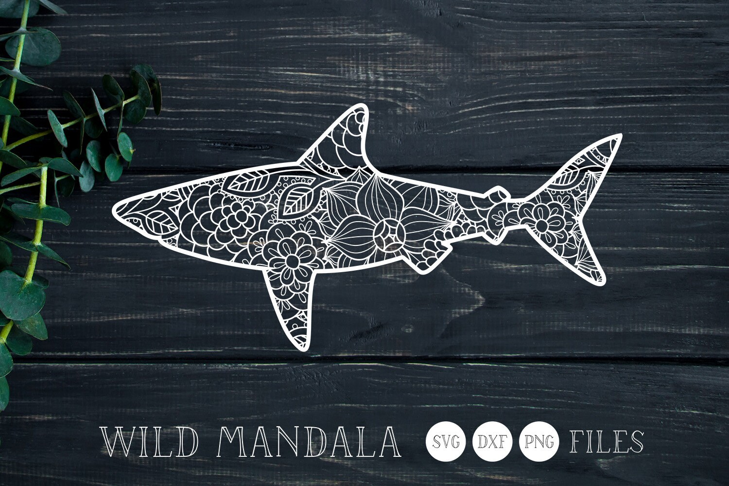 Instant SVG/DXF/PNG Shark Mandala Svg Mandala Svg Zentangle - Etsy Canada