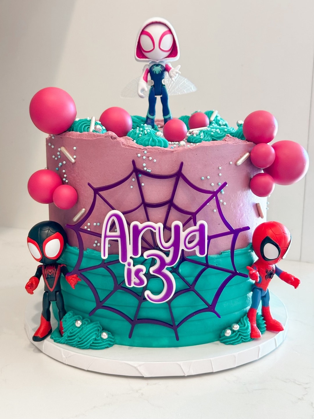 Personalized Name and Number Birthday Acrylic Cake Topper or Charm ...