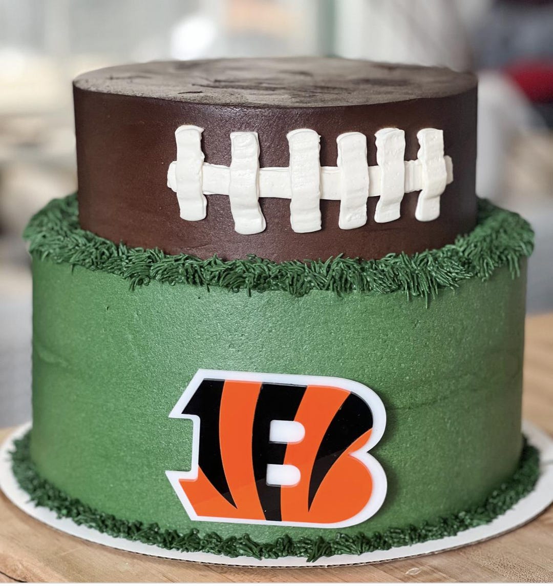 NFL Football Themed Acrylic Cake Topper Charm Stylish Cake Sign Logo ...