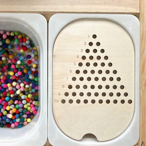 Wooden Flisat Sensory Bin Trofast Insert Montessori Style Triangle ...