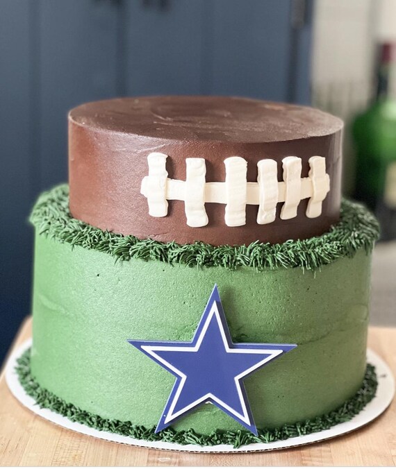 Nfl Themed 2 Tier Cakes Sports Tiered Cake Classy Girl Cupcakes