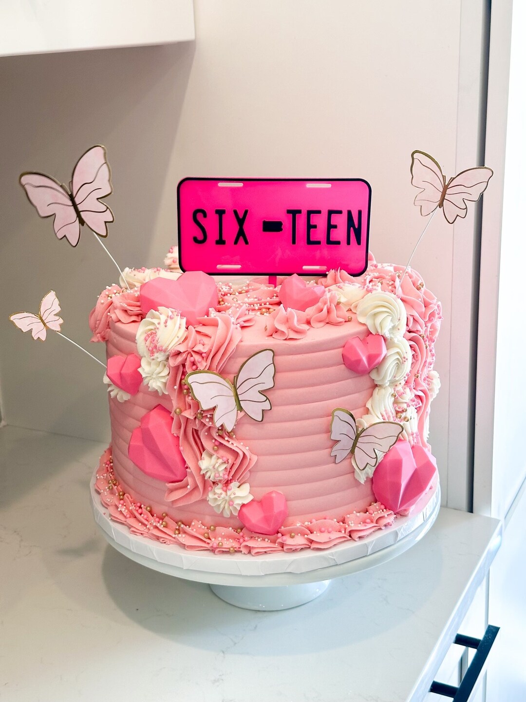 Sweet Sixteen Birthday Driving License Acrylic Cake Topper - Custom ...