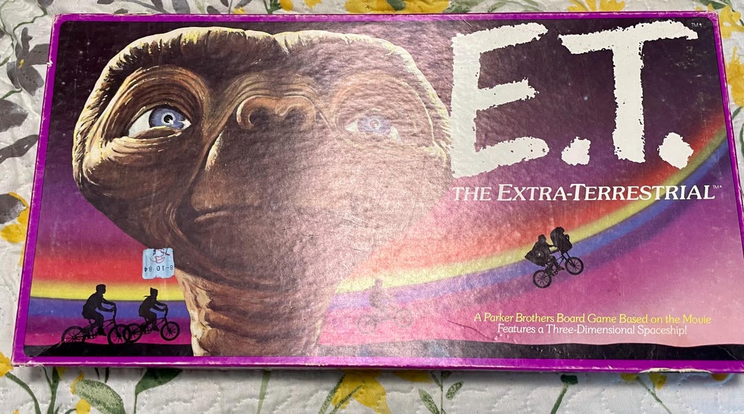 Vintage 1982 E.T. the Extra Terrestrial Board Game Parker Brothers ...
