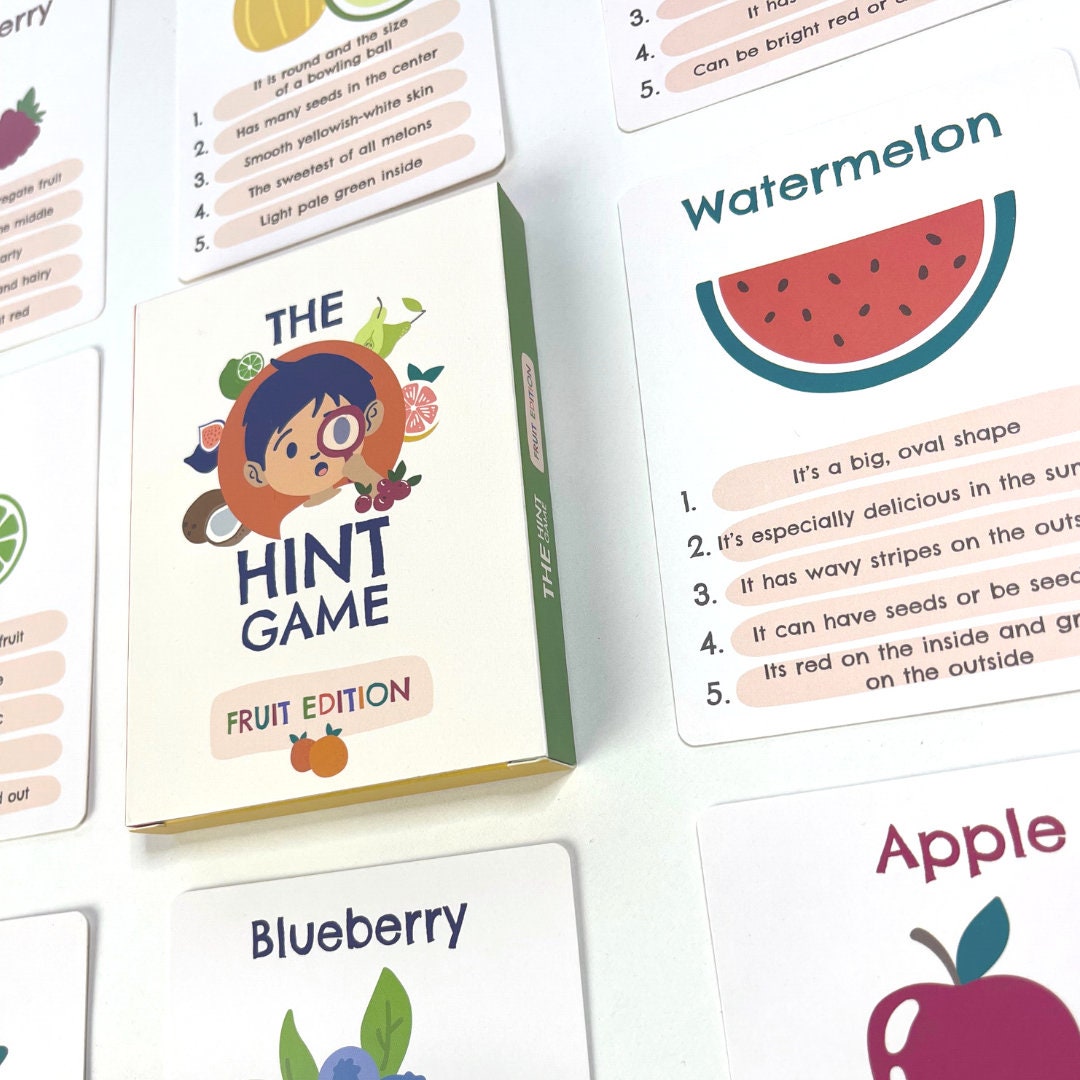 The Hint Game: Fruit Edition - Etsy