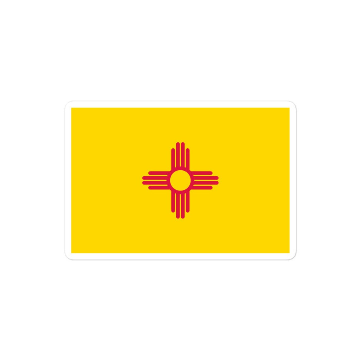 New Mexico Zia State Flag Sticker - Etsy