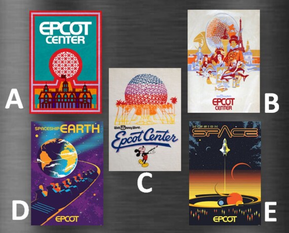 Disney Vintage Poster Magnet Epcot Test Track Frozen - Etsy
