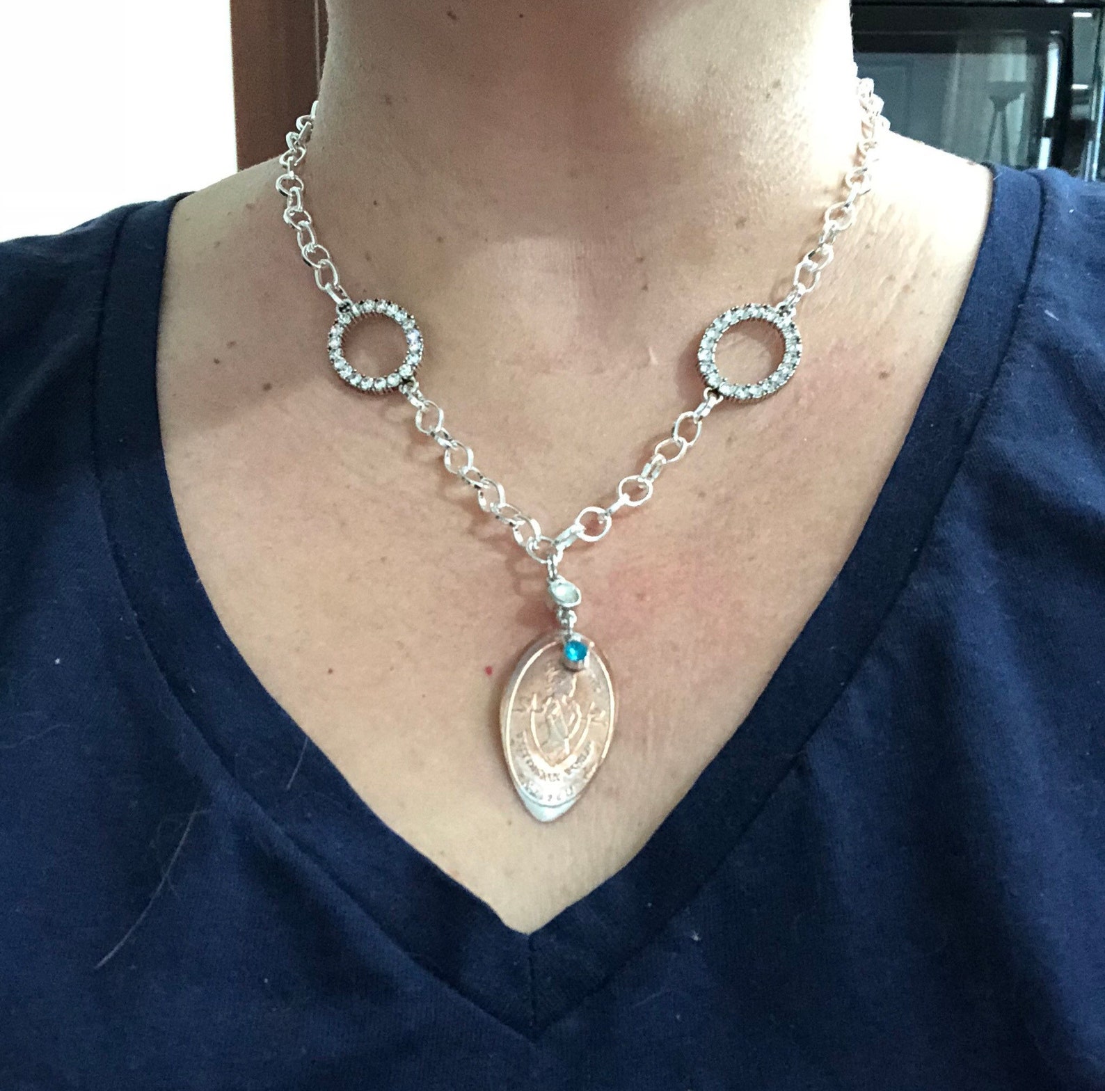 Cinderella Themed Disney Princess Pressed Penny Necklace With - Etsy