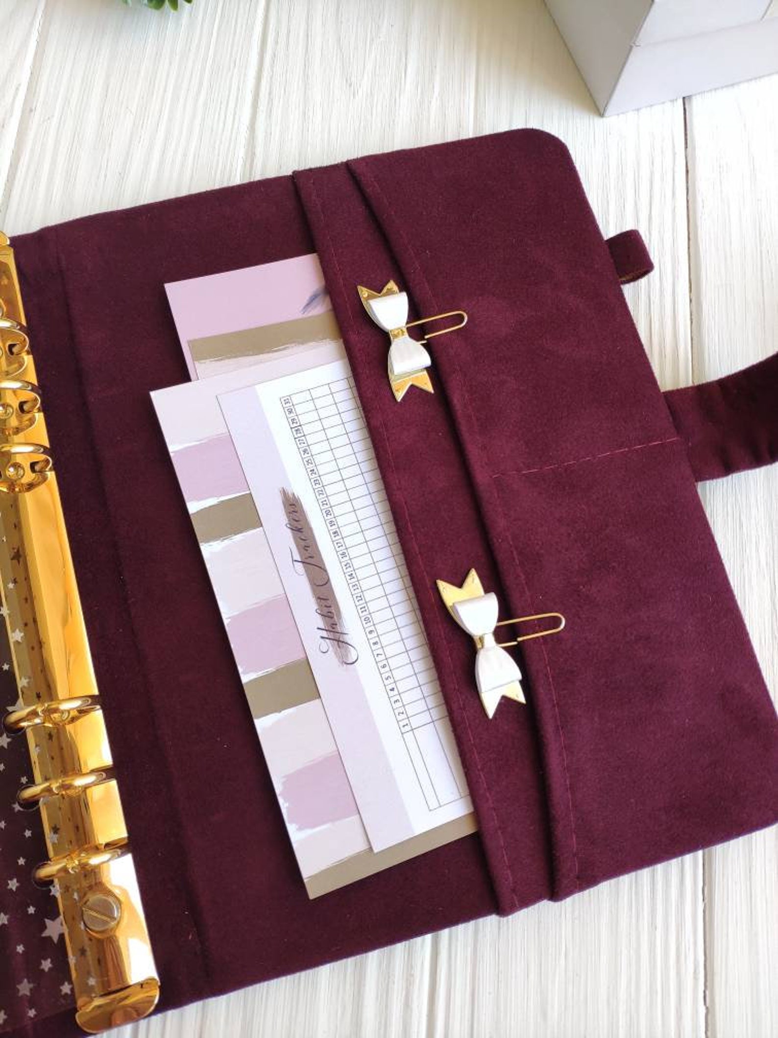 Personalized Planner Binder A5 Custom Notebook Cover Suede | Etsy