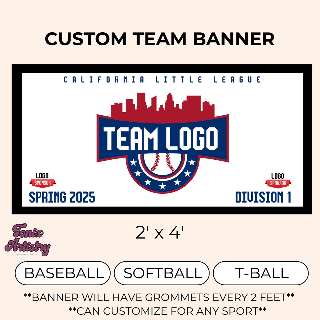 Custom Baseball Team Banner | High School Sports Template | Senior ...