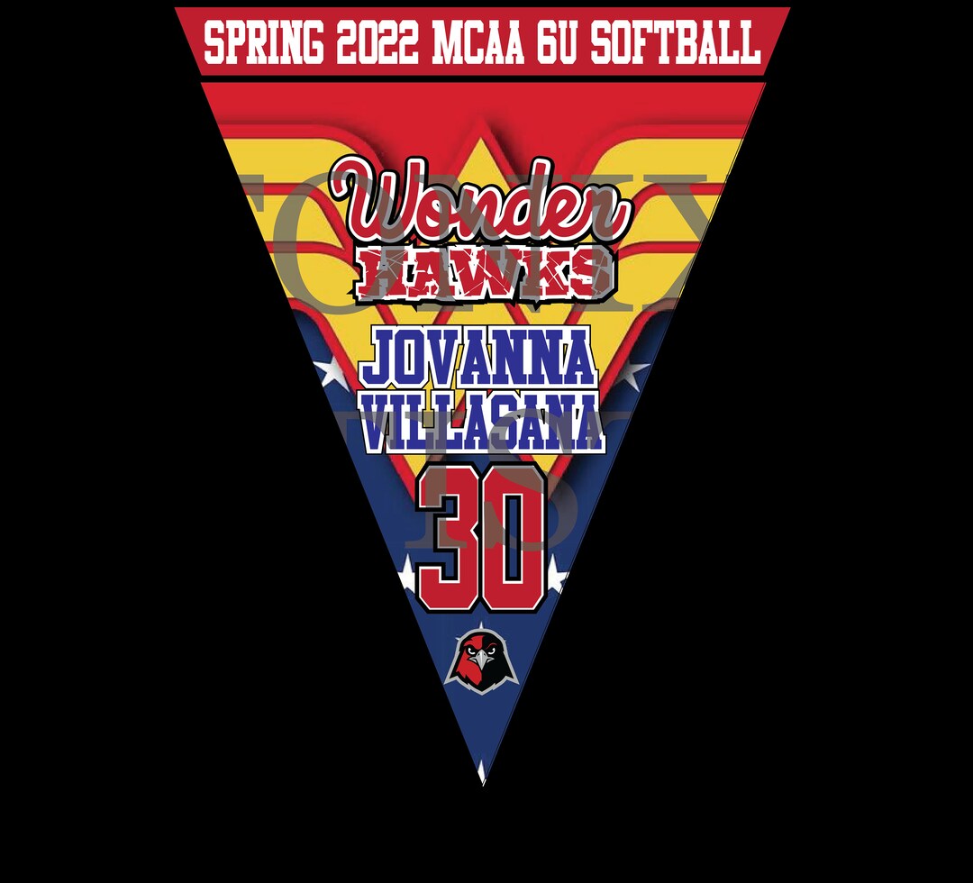 Triangle Shaped Baseball Pennants - Etsy