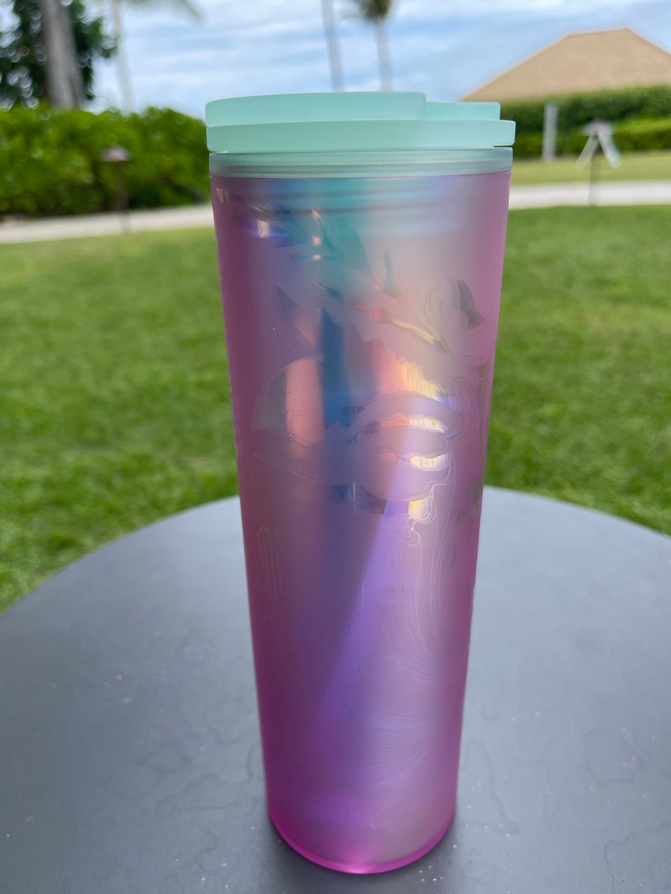 Starbucks Hawaii Collection Iridescent Mermaid Water Bottle With Screw ...
