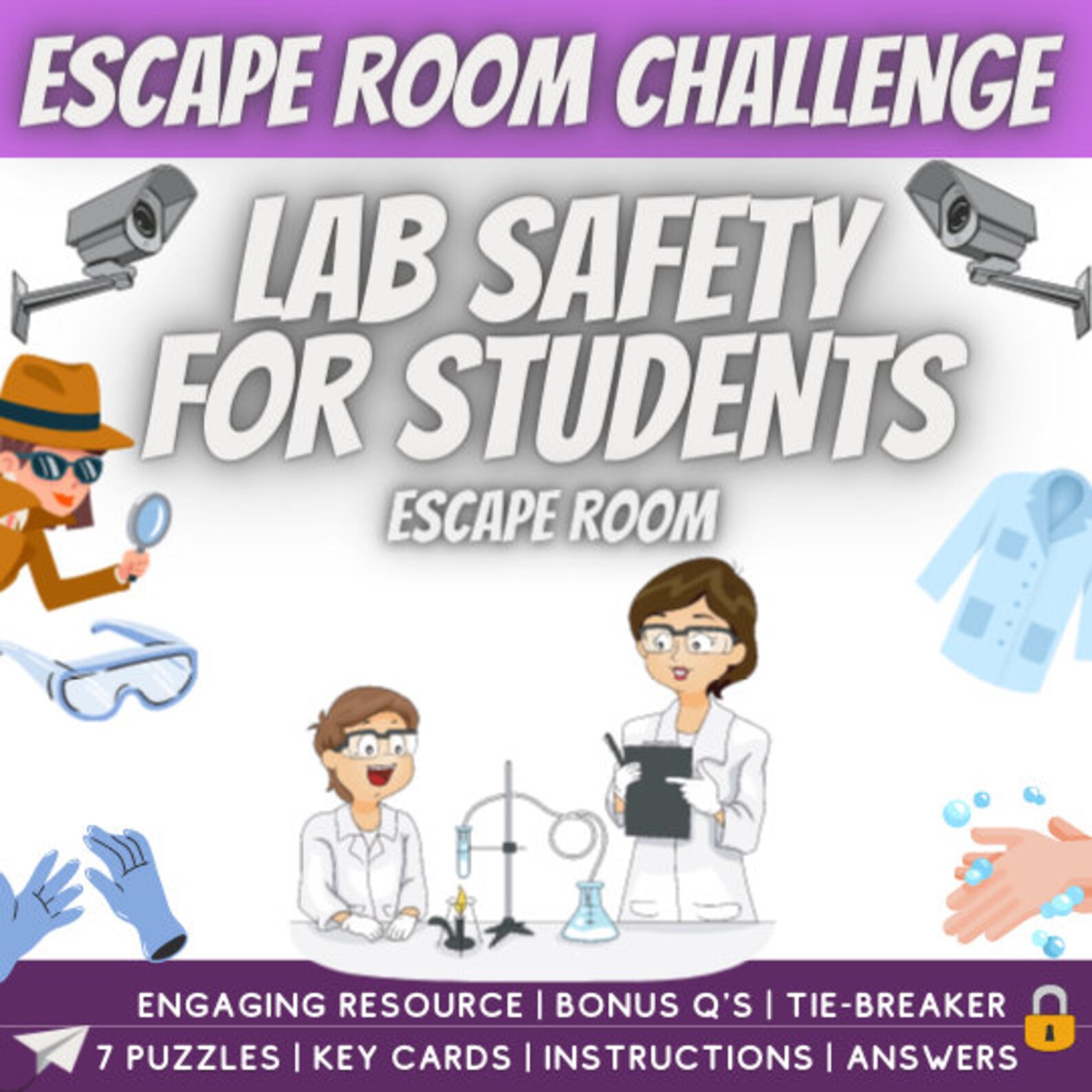 Lab Safety Escape Room - Etsy