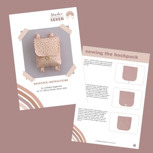 Doll Backpack Pattern for a Studio Seren Stuffed Animal Doll – Make a ...