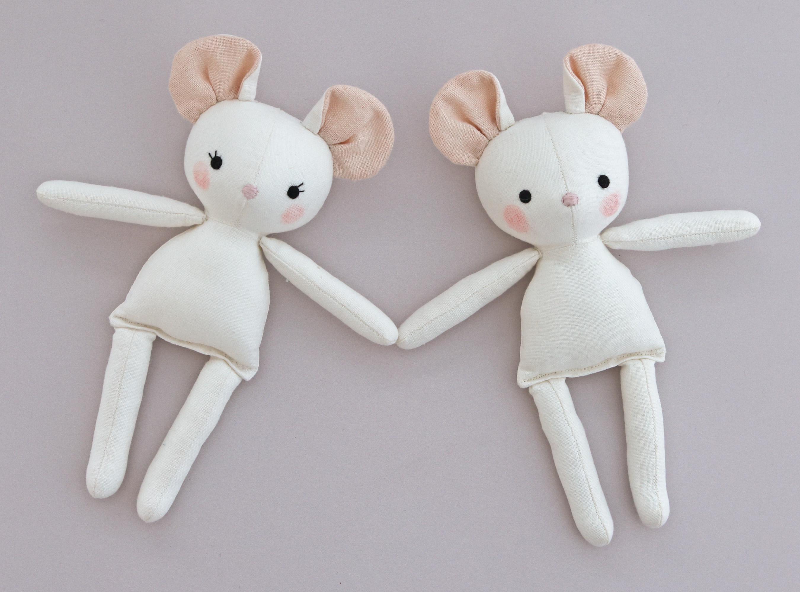 Baby Mouse Sewing Pattern PDF - Make a Mouse Doll / Stuffed Animal Toy ...