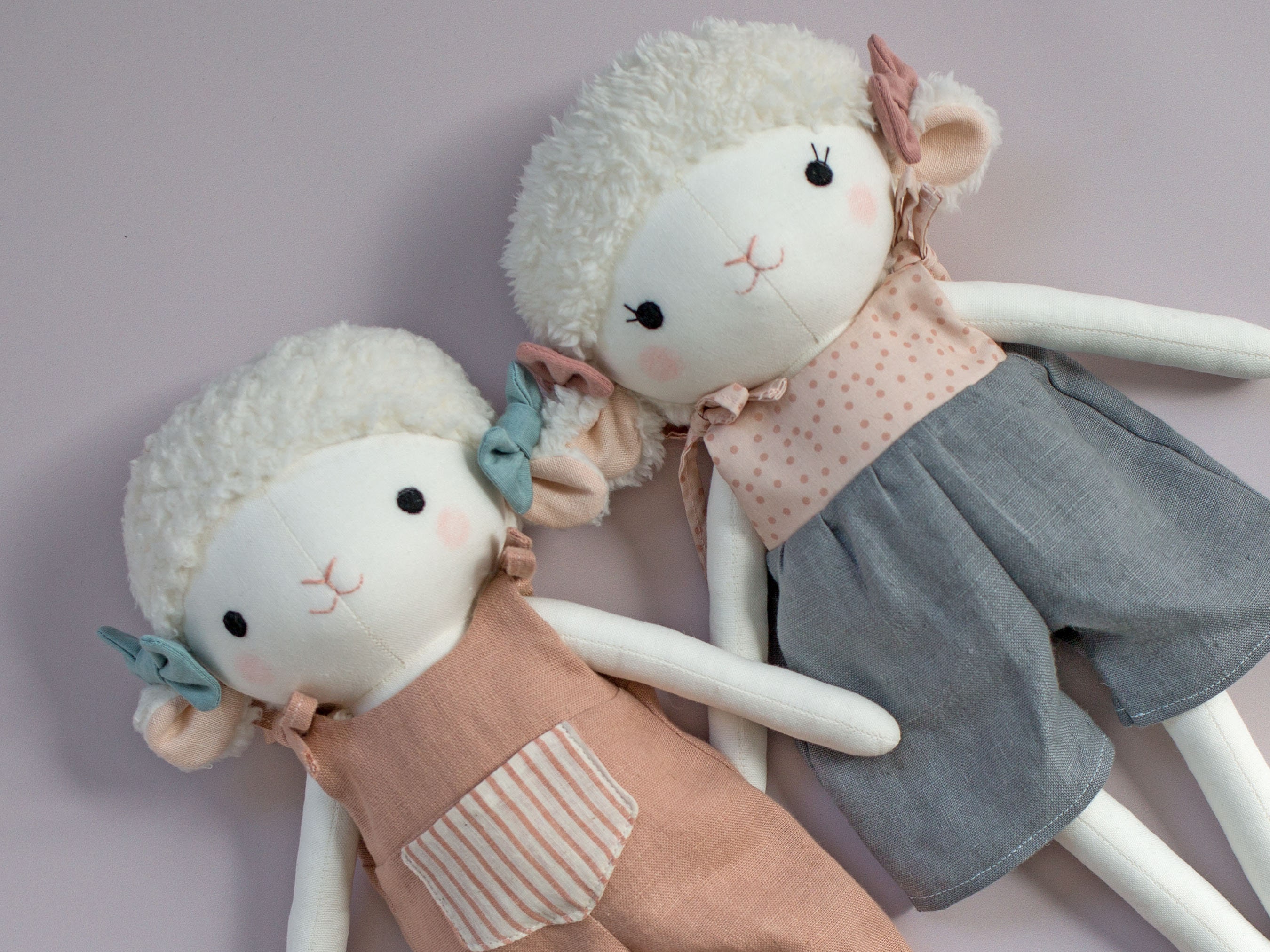 Lamb Sewing Pattern PDF Make a Cloth Lamb Doll / Stuffed - Etsy Australia