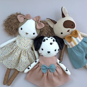 Dog Sewing Pattern PDF - Make 3 Types of Cloth Puppy Dog Doll/stuffed ...