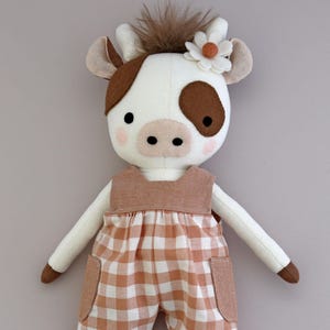 Highland Cow Sewing Pattern PDF - Make a Highland Cow Doll / Stuffed ...