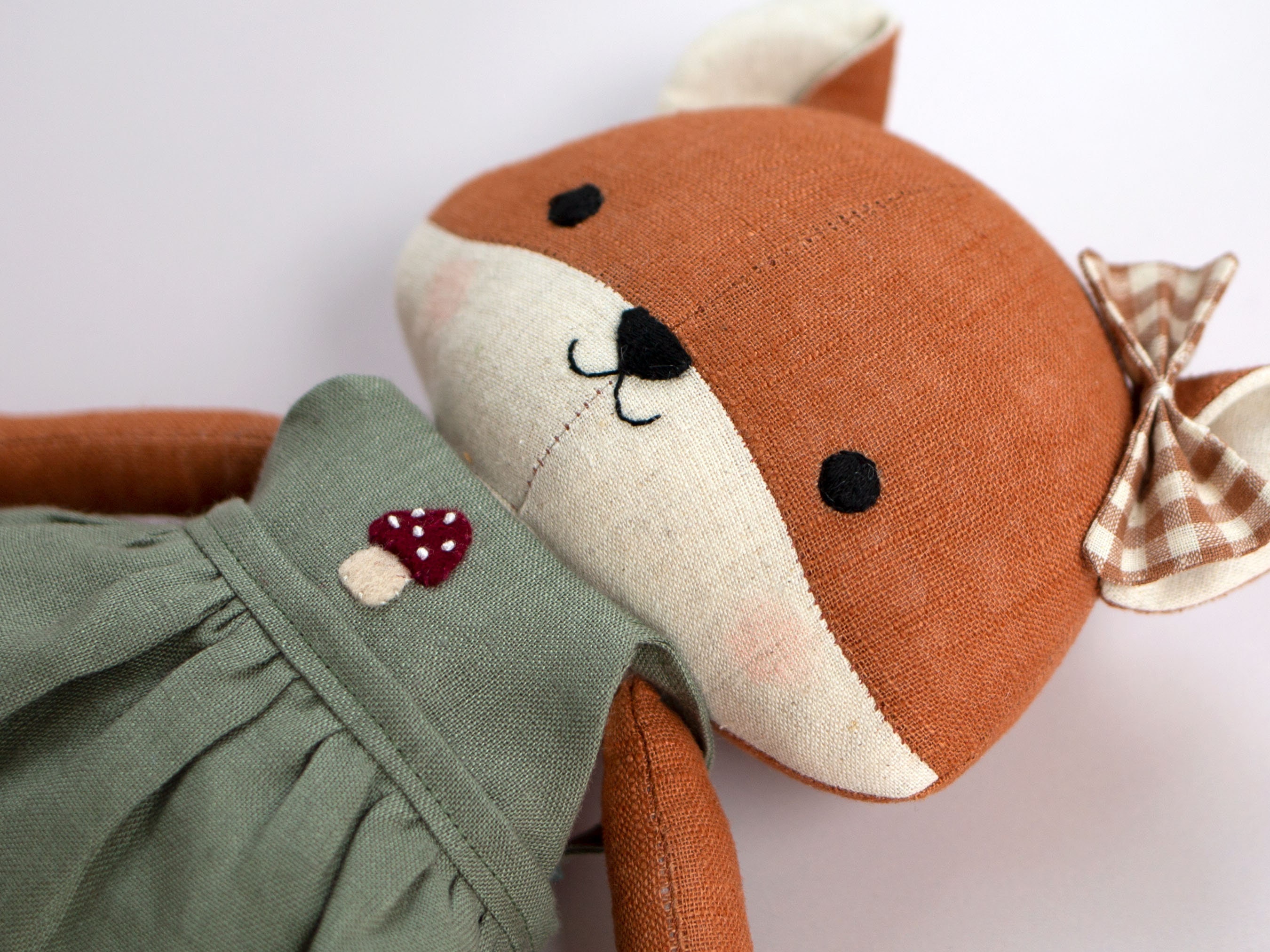 Fox Sewing Pattern PDF Make a Fox or Wolf Woodland Animal - Etsy