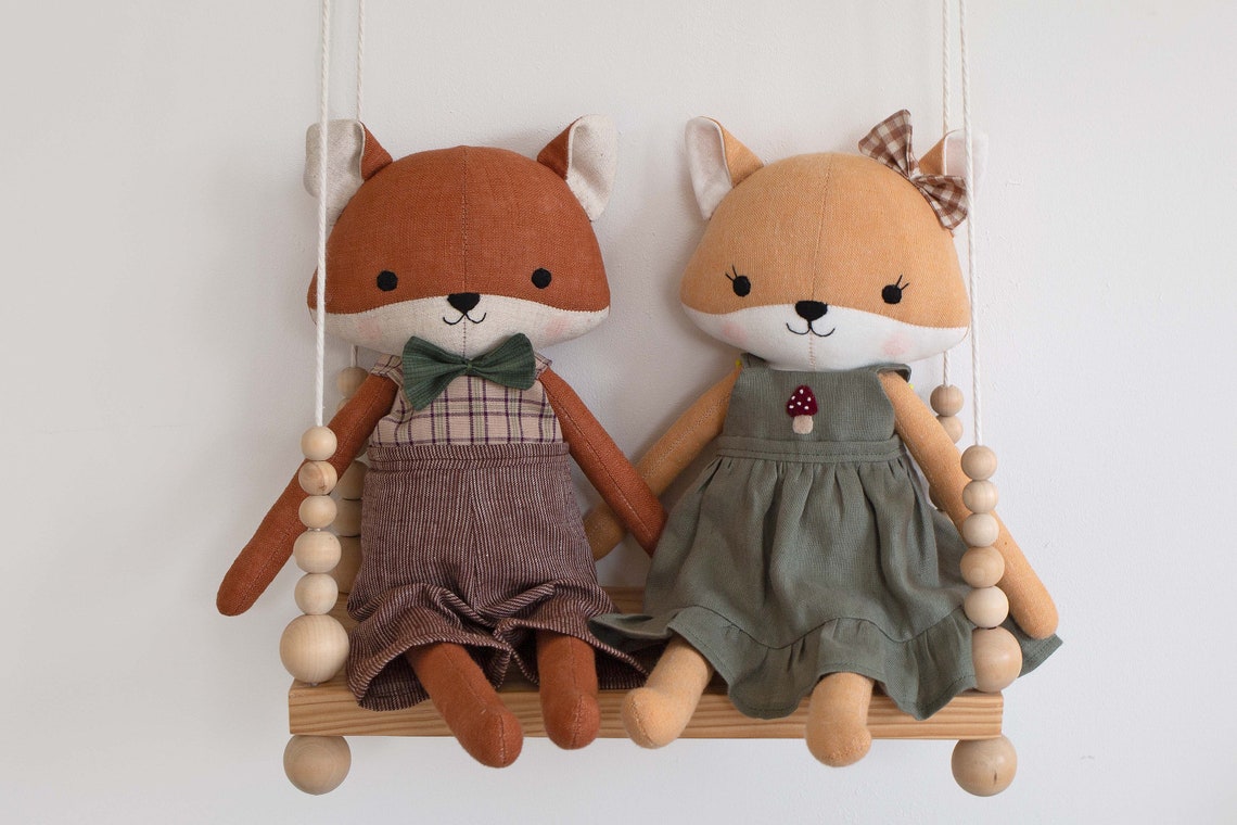 Fox Sewing Pattern PDF Make a Fox or Wolf Woodland Animal - Etsy