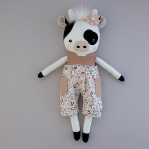 Highland Cow Sewing Pattern PDF - Make a Highland Cow Doll / Stuffed ...