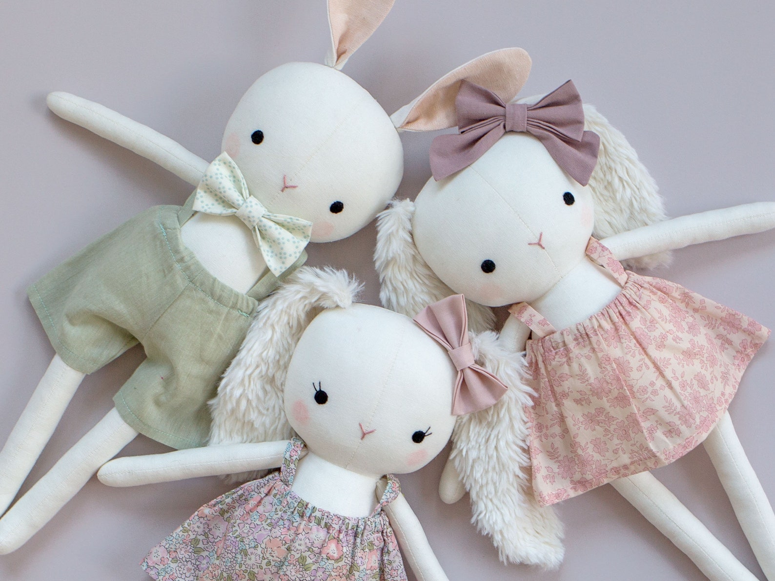 Bunny Sewing Pattern PDF Make 2 Types of Cloth Bunny Rabbit - Etsy