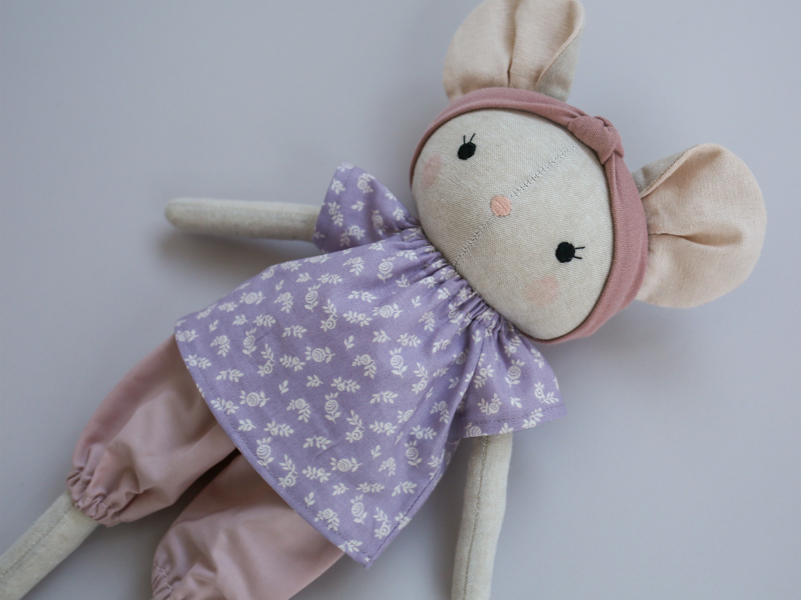 Mouse Sewing Pattern PDF Make a Cloth Mouse Doll / Stuffed - Etsy Australia