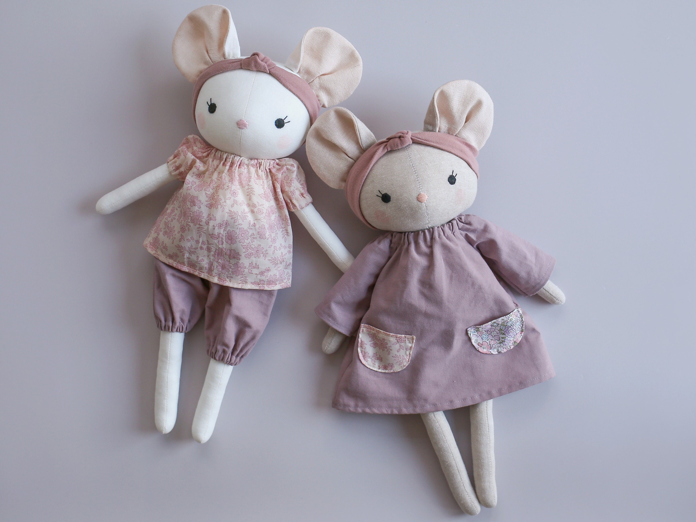 Mouse Sewing Pattern PDF Make a Cloth Mouse Doll / Stuffed - Etsy Australia