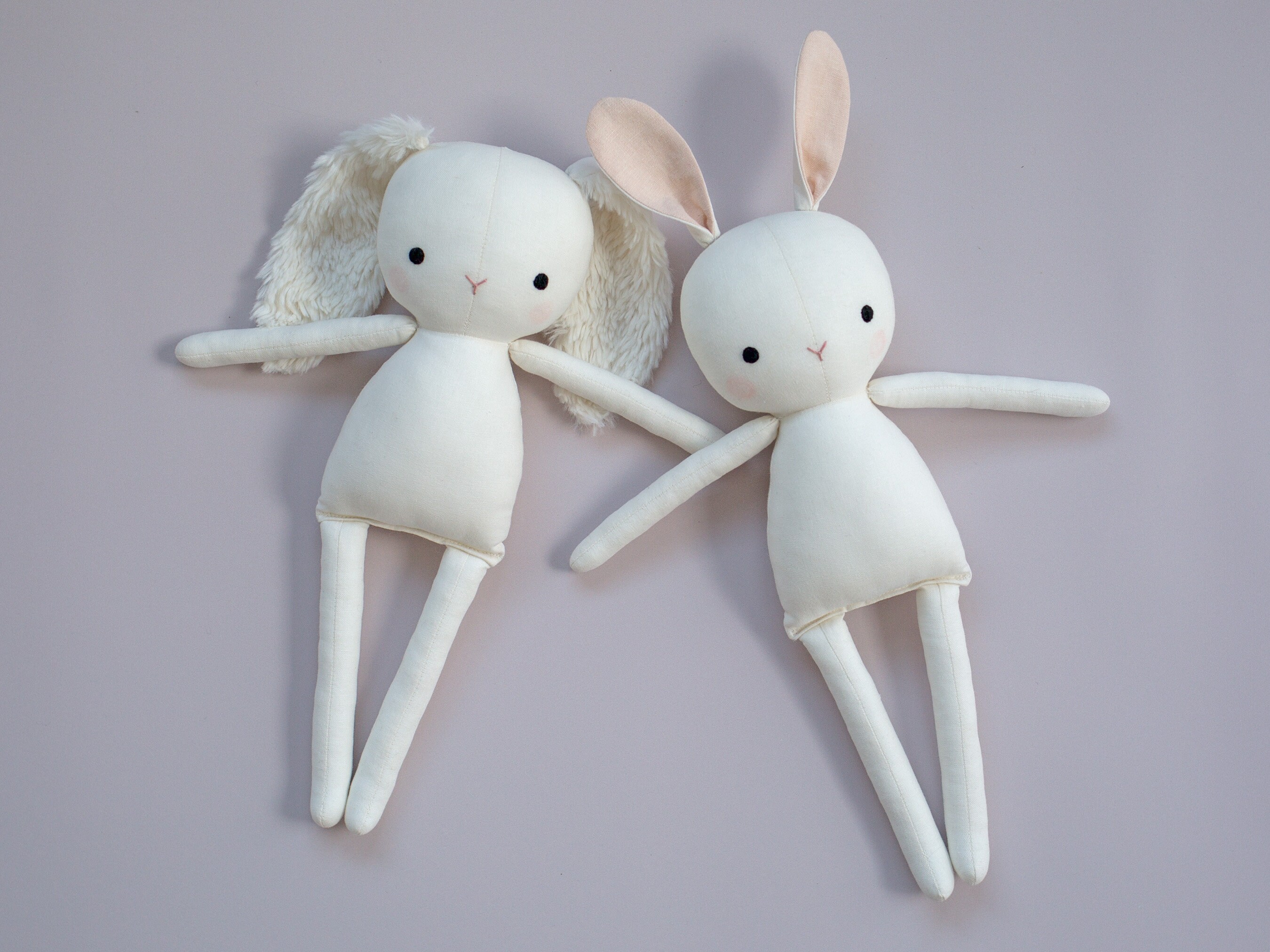 Bunny Sewing Pattern PDF Make 2 Types of Cloth Bunny Rabbit - Etsy