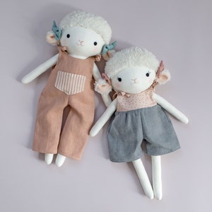 Lamb Sewing Pattern PDF Make a Cloth Lamb Doll / Stuffed - Etsy Australia