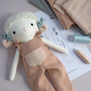 Lamb Sewing Pattern PDF Make a Cloth Lamb Doll / Stuffed - Etsy Australia