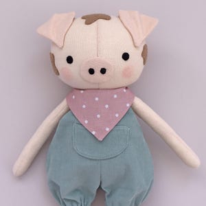 Pig Sewing Pattern PDF - Make a Pig Doll / Stuffed Animal Toy / Farm ...