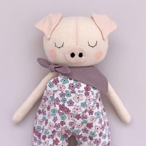 Pig Sewing Pattern PDF - Make a Pig Doll / Stuffed Animal Toy / Farm ...
