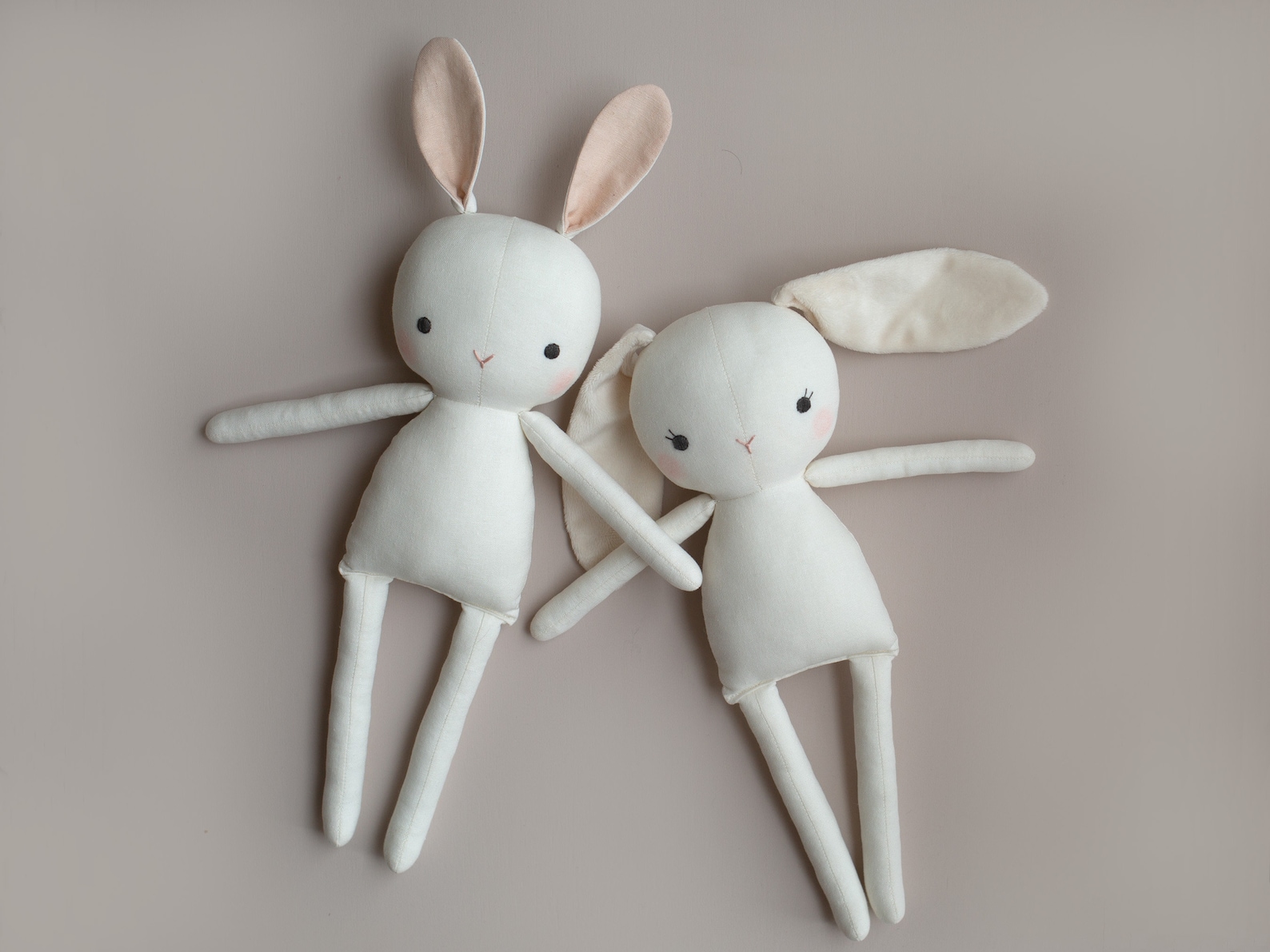 Bunny Sewing Pattern PDF Make 2 Types of Cloth Bunny Rabbit - Etsy