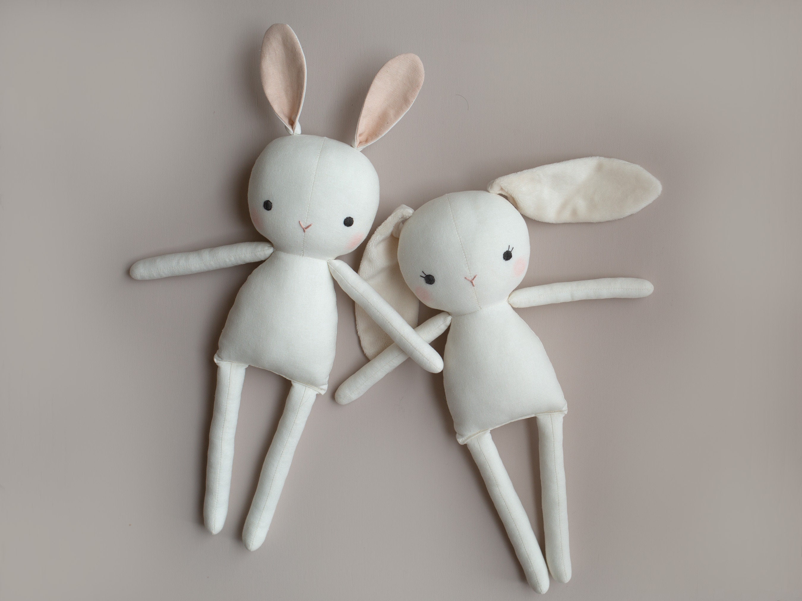 Bunny Sewing Pattern PDF Make 2 Types of Cloth Bunny Rabbit - Etsy