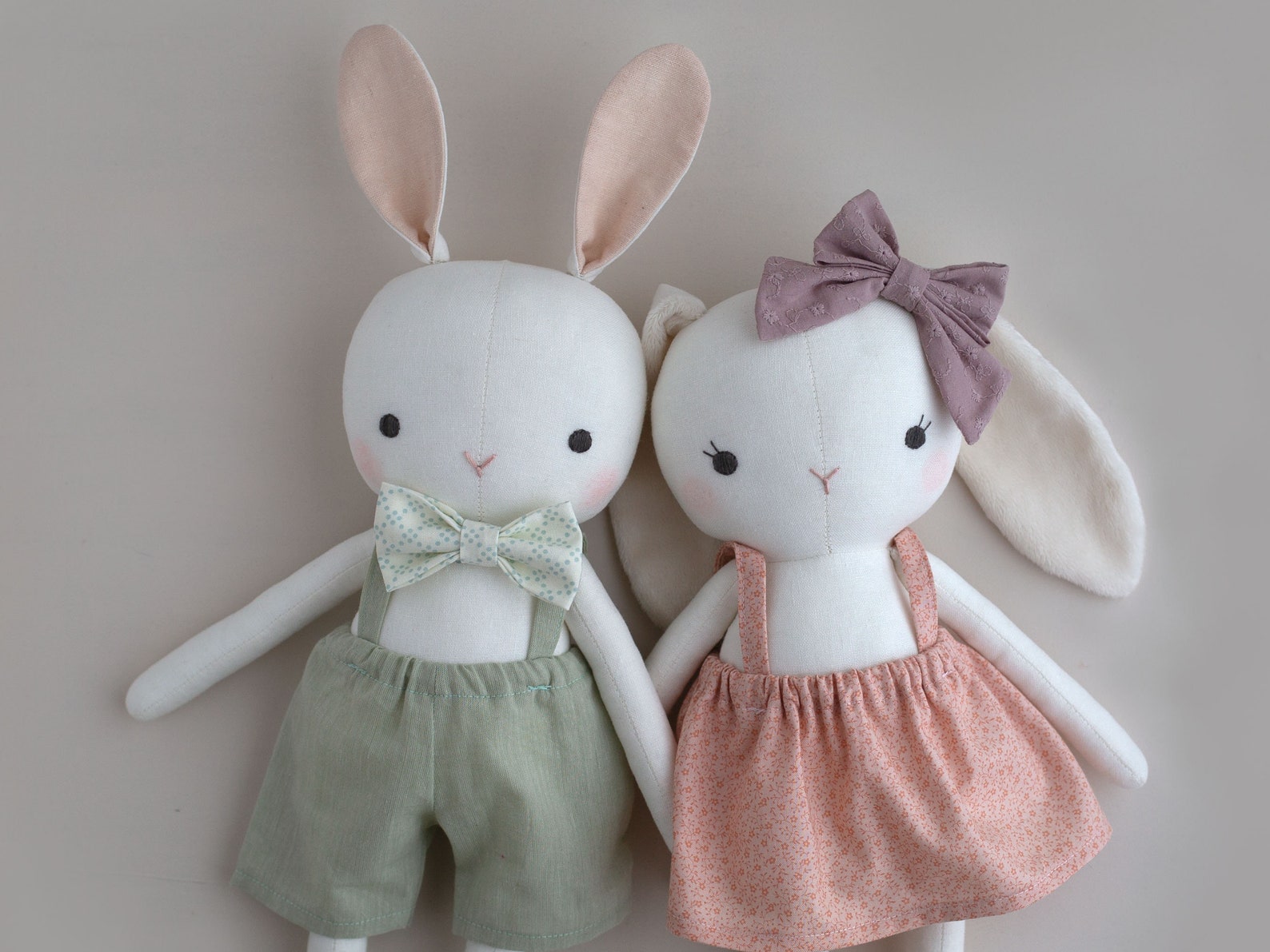Bunny Sewing Pattern PDF Make 2 Types of Cloth Bunny Rabbit - Etsy