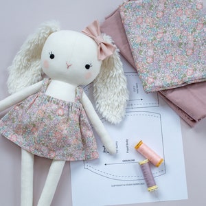Bunny Sewing Pattern PDF Make 2 Types of Cloth Bunny Rabbit - Etsy