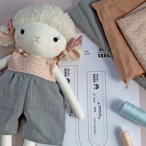 Lamb Sewing Pattern PDF Make a Cloth Lamb Doll / Stuffed - Etsy Australia