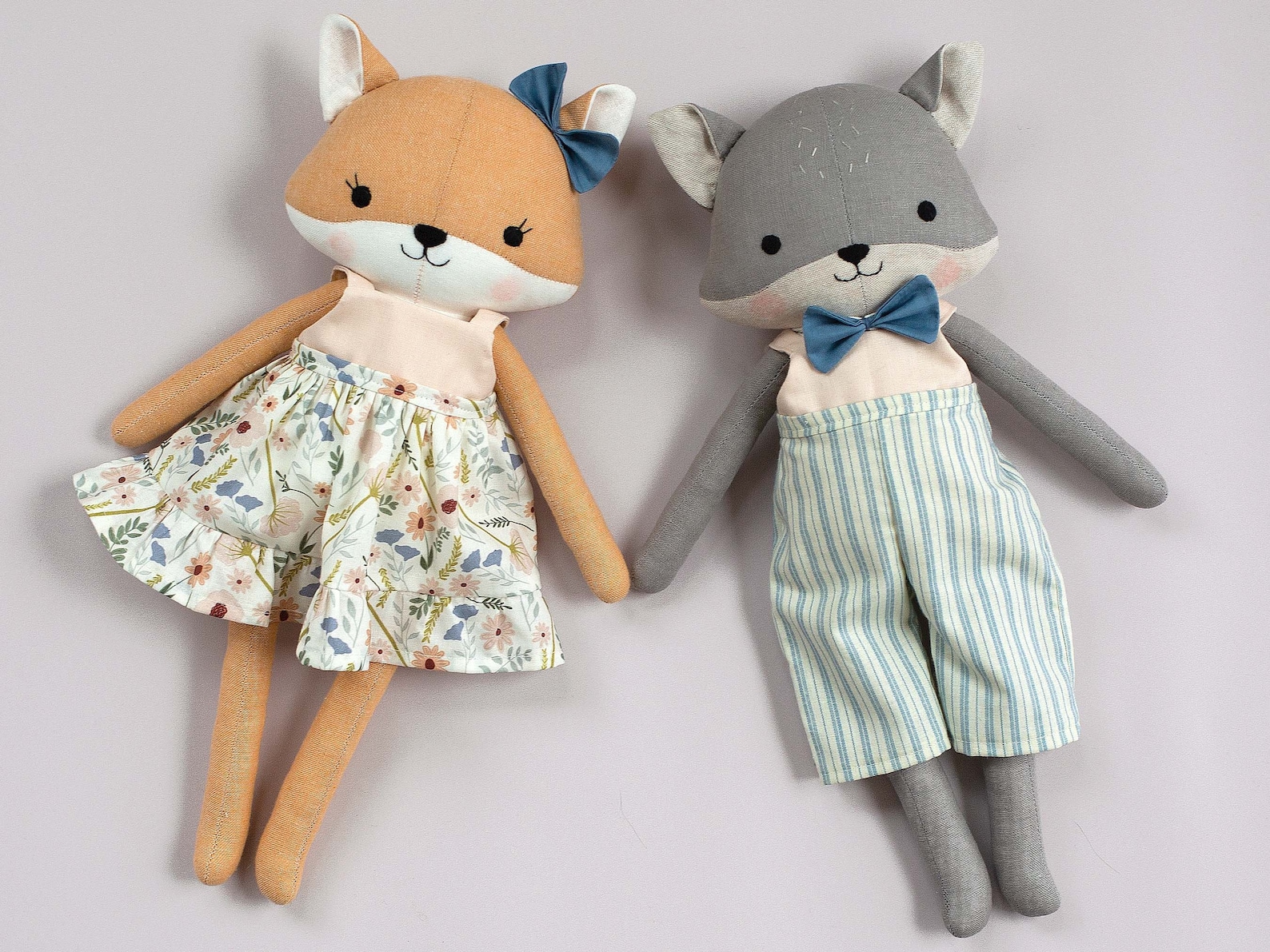 Fox Sewing Pattern PDF Make a Fox or Wolf Woodland Animal - Etsy