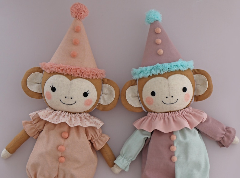 Monkey Sewing Pattern PDF - Make a Monkey Toy / Stuffed Animal Toy ...
