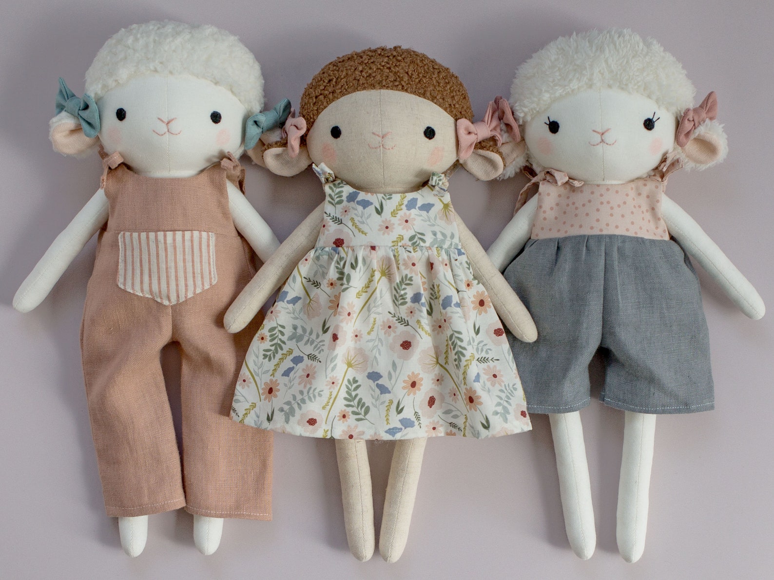 Lamb Sewing Pattern PDF Make a Cloth Lamb Doll / Stuffed - Etsy Australia