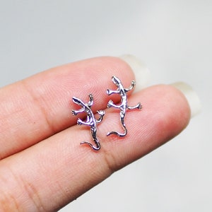 Lizard Earrings Gecko Earrings Animal Stud Earrings / SD257 - Etsy