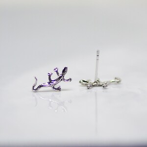 Lizard Earrings Gecko Earrings Animal Stud Earrings / SD257 - Etsy