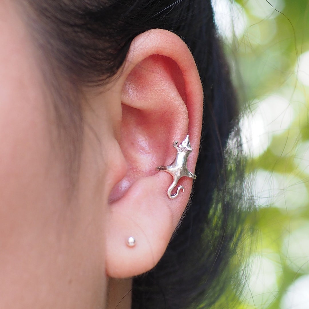 Mouse Rat Conch Ear Cuff, Possum Ear Cuff, Animal Non Pierced Earring ...