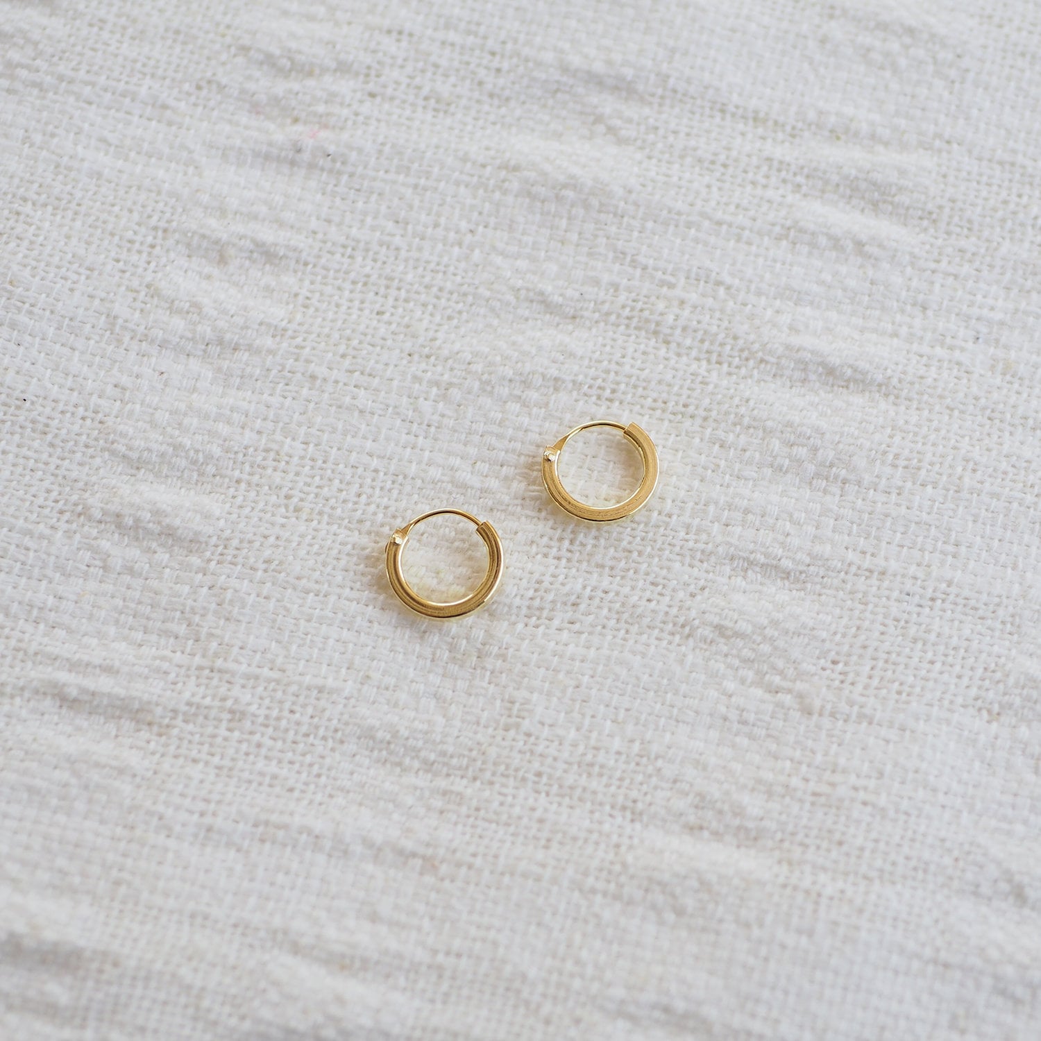 10 Mm Gold Hoops Earrings Cartilage Hoop Earrings Small Hoop Etsy