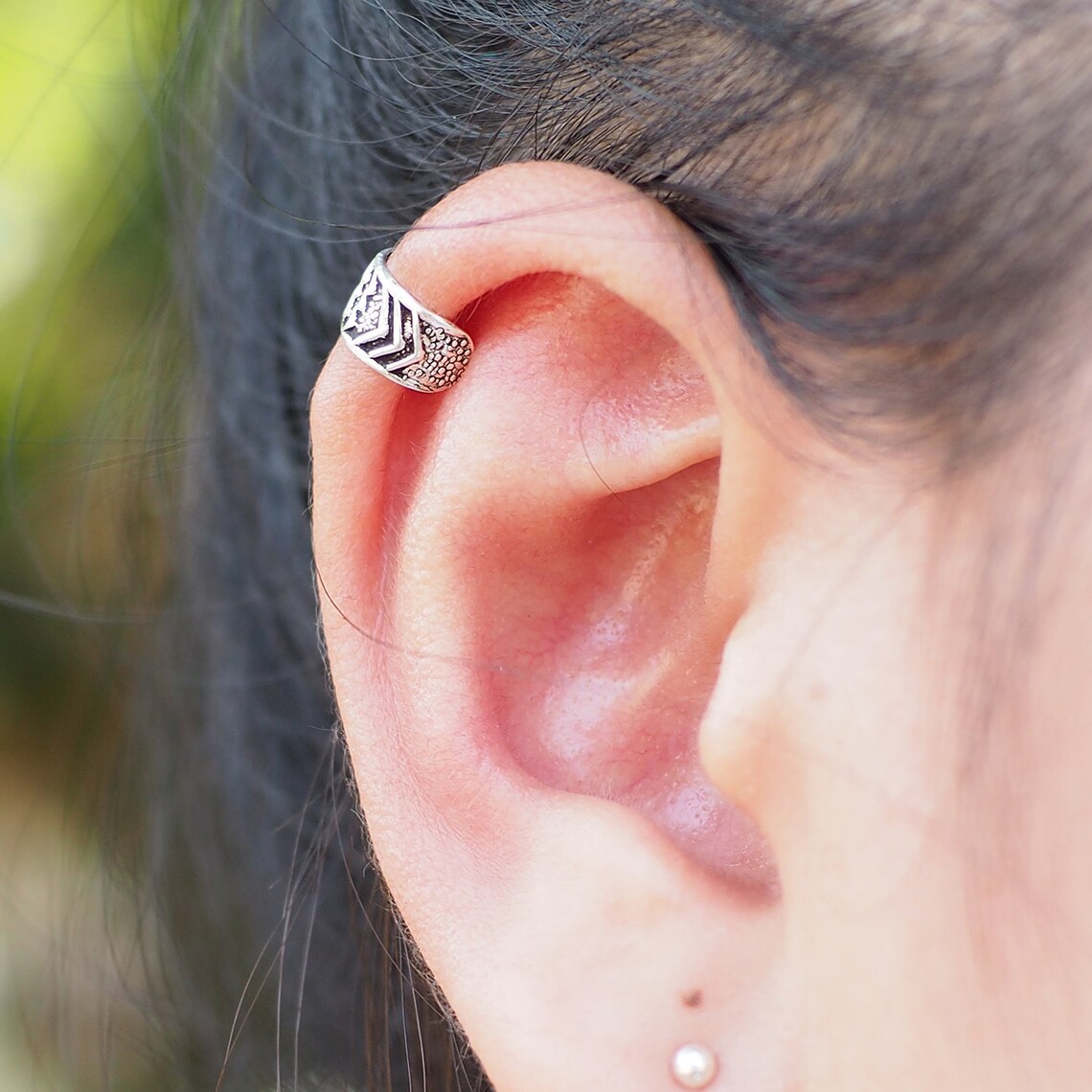 Aztec Line Ear Cuff Ethnic Ear Cuff Non Pierced Ear Cuff - Etsy