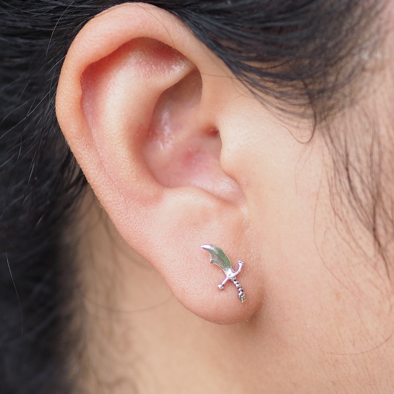 Knife Stud Earrings Sword Earrings Sword Jewelry Weapon - Etsy