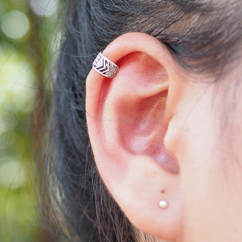 Aztec Line Ear Cuff Ethnic Ear Cuff Non Pierced Ear Cuff - Etsy