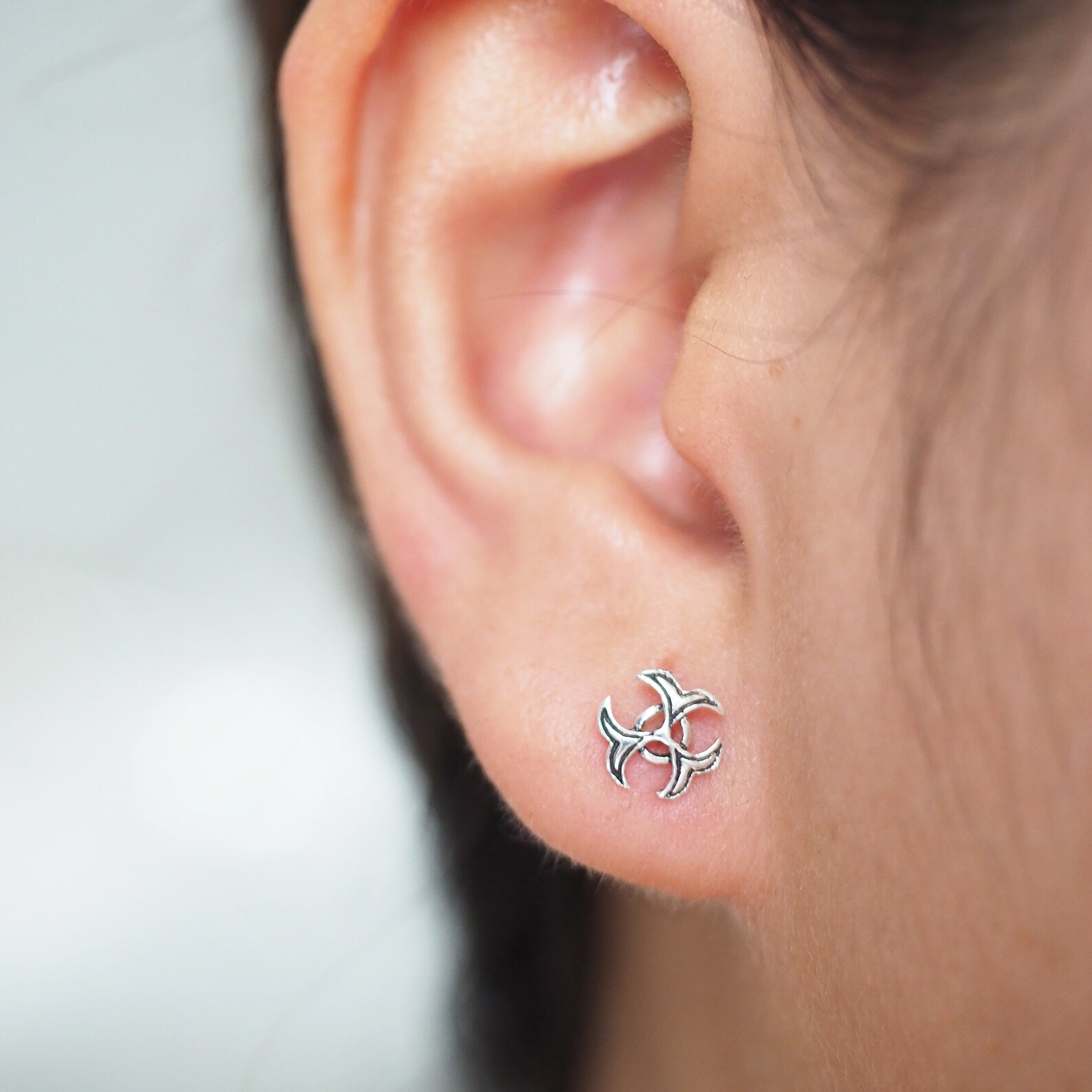 Biohazard Earrings Science Jewelry Biological Hazard Doctor - Etsy