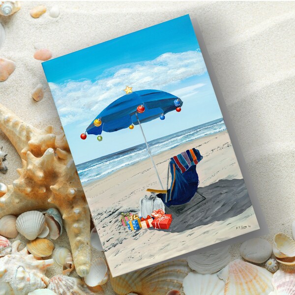 Tropical Christmas Card - Etsy